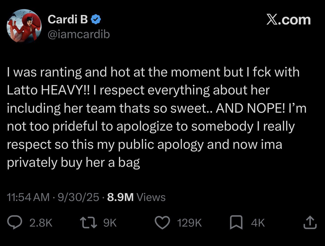 Latto Claps Back At Cardi B Calling Her “Pussy Ass Latto” In Leaked Ice ...
